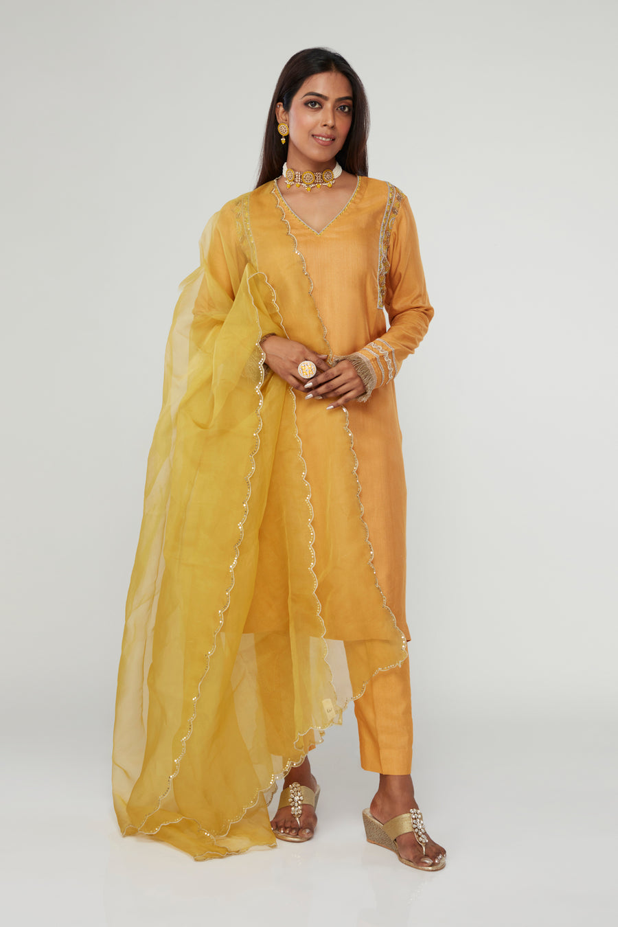 Zhankar Silk Kurti Set – Banka